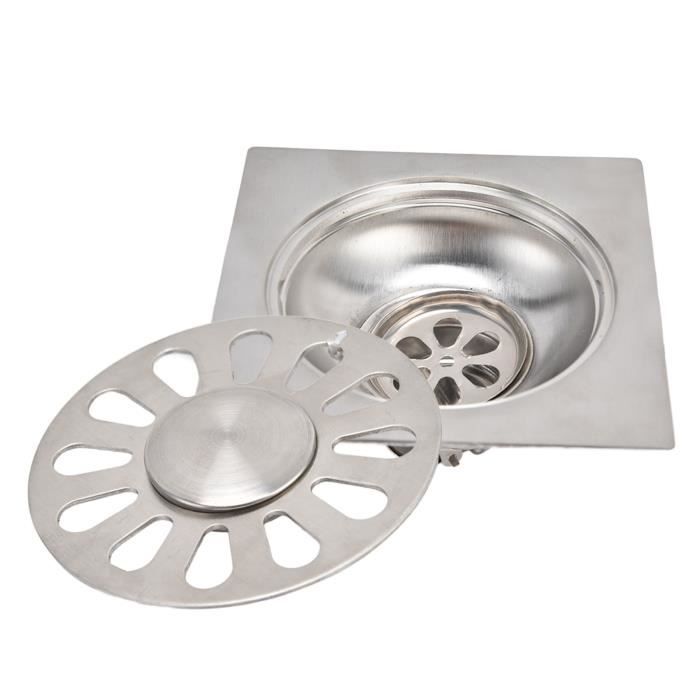 HURRISE Siphon de sol pour douche Drain de Plancher de Cuisine, Acier ...