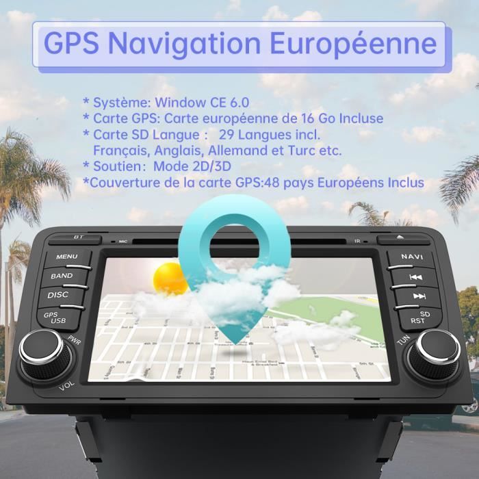AWESAFE Autoradio GPS Navigateur pour Audi A3 8P/S3/RS3/Sportback 7 ...
