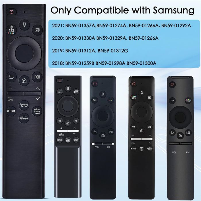 BN59-01385A de télécommande vocale pour Samsung Smart TV 2019-2023 ...