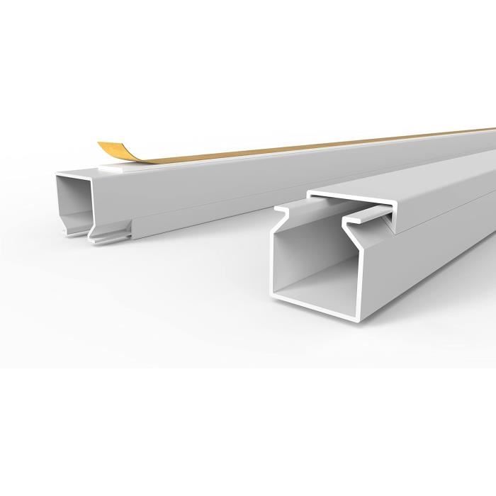 Scos Smartcosat Scoskk34 Goulotte de Cable en Pvc Autocollante Blanc 10 ...