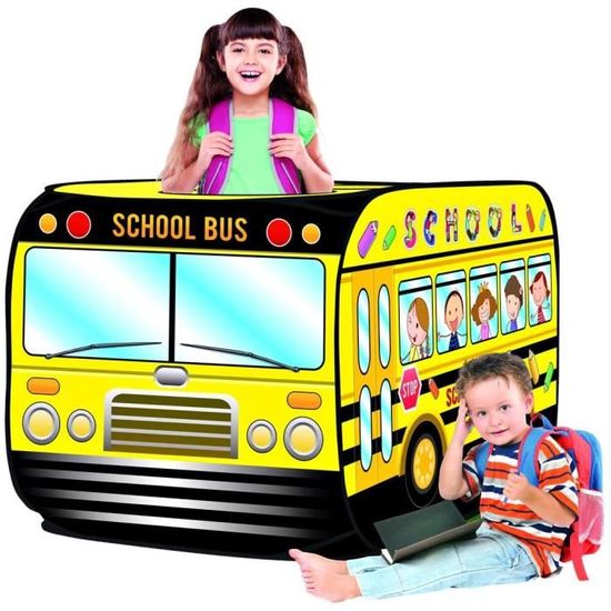 Tente concept bus scolaire - espace de jeu intérieur comme extérieur ...