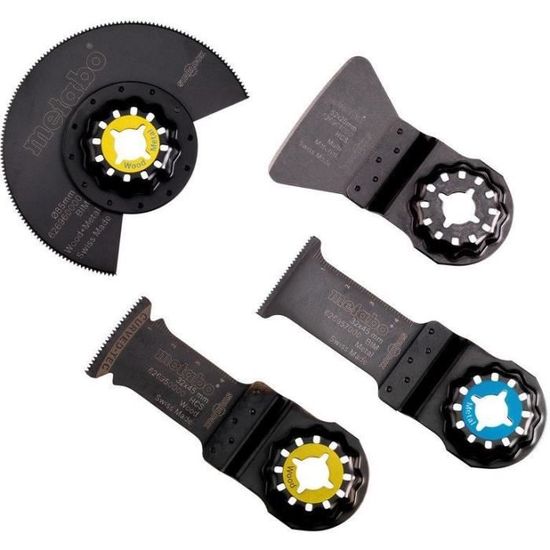 Set Accessoires Multitool - METABO - MT18 - 4 pièces - Bois et métal ...