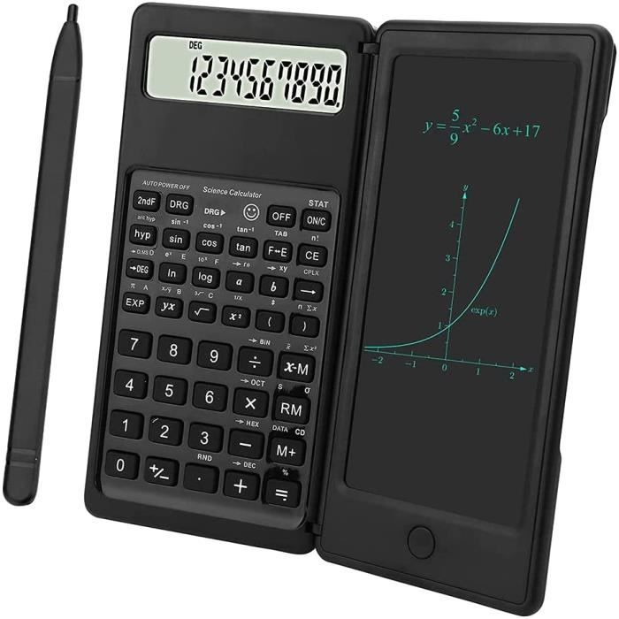 Calculatrice scientifique calculatrice d'ingénierie à écran lcd à 10 ...