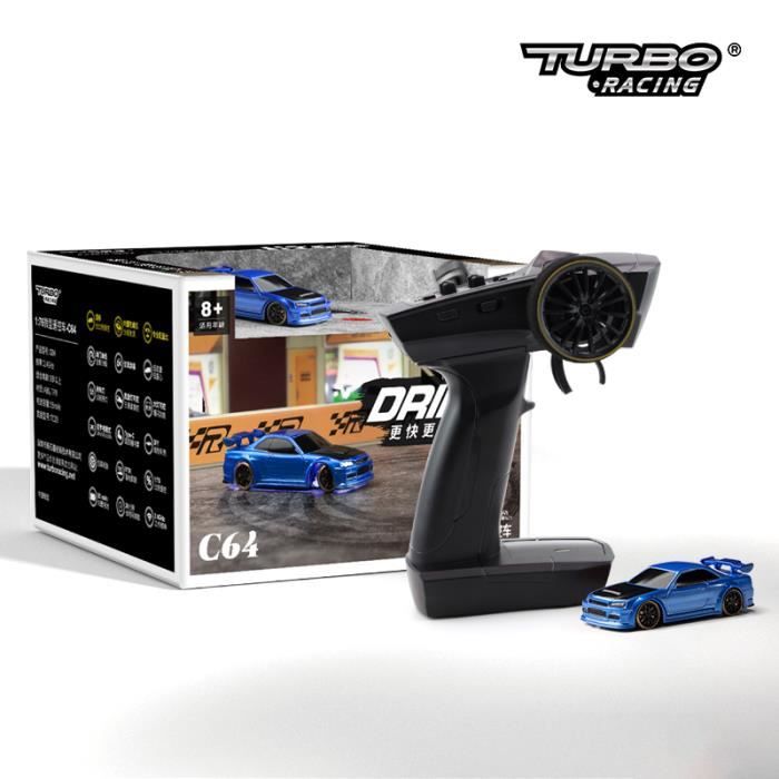 C64 Bleu-Voiture Radiocommandée Turbo Racing C64 1:76 Drift Rc, Avec ...