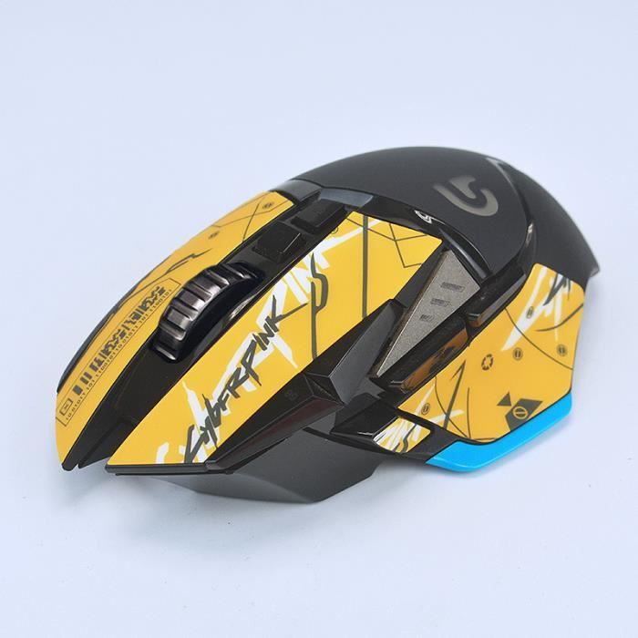 A2 - Bande arina coordonnante pour souris Logitech G502, Autocollant fait main, Peau de lézard ...