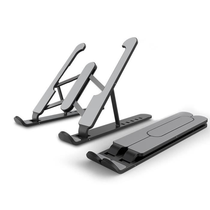 Style 2 Noir - Support pliable en plastique pour ordinateur portable ...