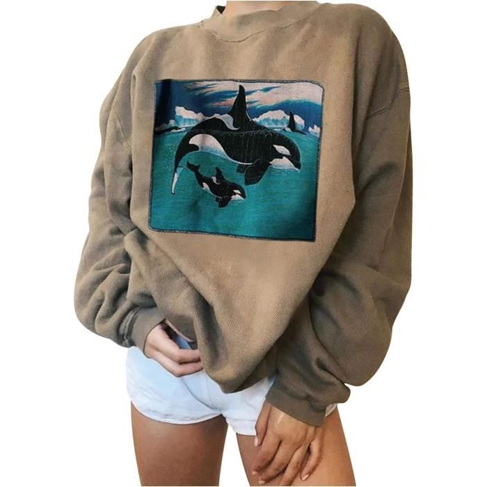 Chemise De Pull-Over Décontractée De L'Océan Féminin En Pull ...