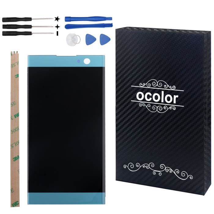 VITRE TACTILE +Écran LCD pour Sony Xperia XA2 H4133 H4131 H4132，BLEU + Kit outils - Cdiscount ...
