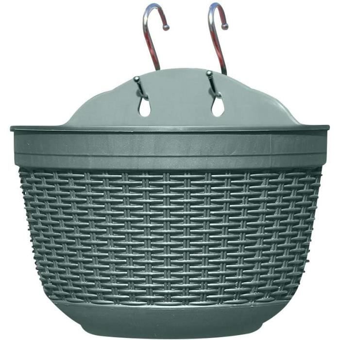 Pot de Fleurs à Suspendre en Demi-Cercle avec barrière d'eau et Trou de ...