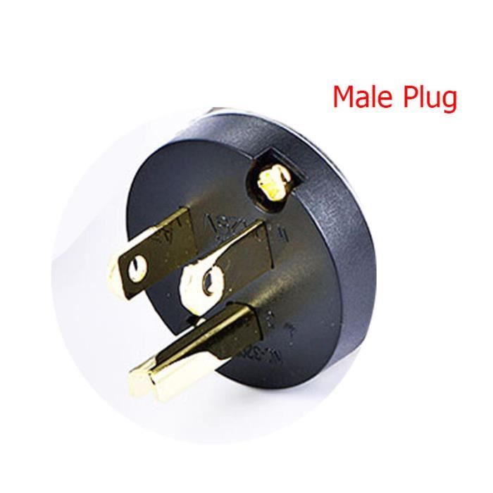 Multiprise,Prise d'alimentation Audio HIFI, fil torsadé US, Anti ...