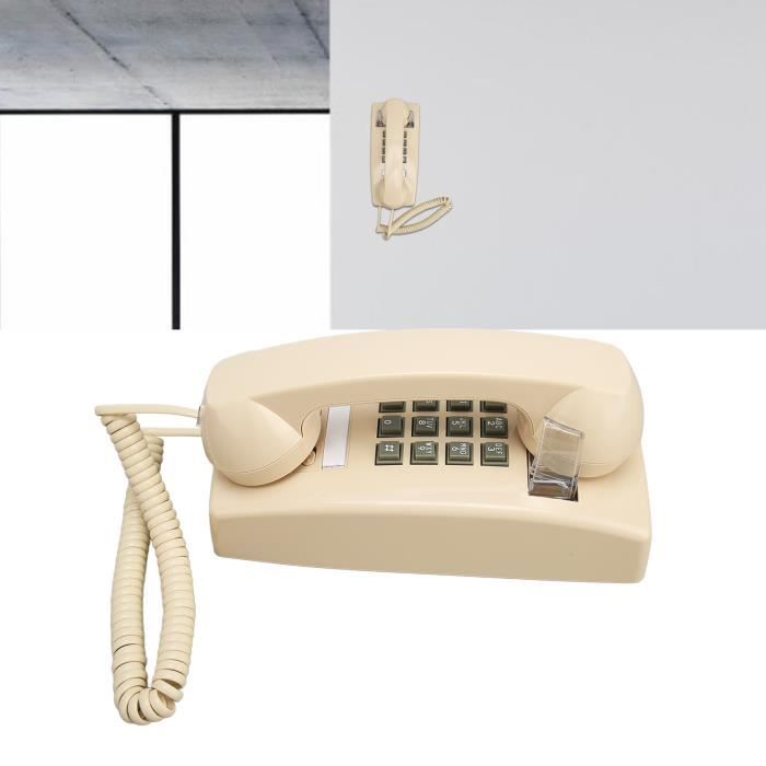 Fdit téléphone mural filaire vintage Téléphone Mural Rétro, Téléphone ...