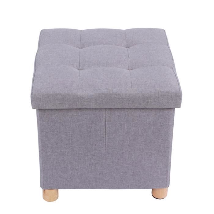 Hililand tabouret de repose-pieds de rangement pliable Tabouret Repose ...