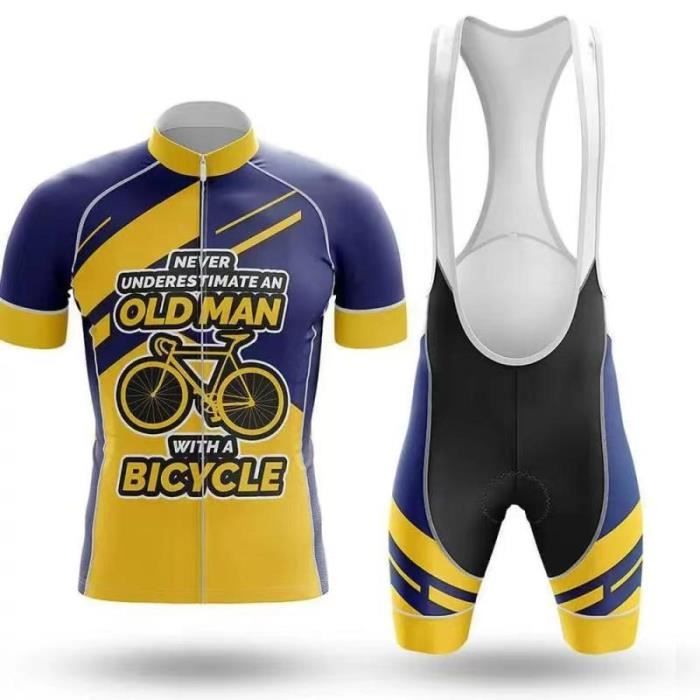 Ensemble de Vêtements de Vélo pour Hommes Maillot de Cyclisme Manches ...