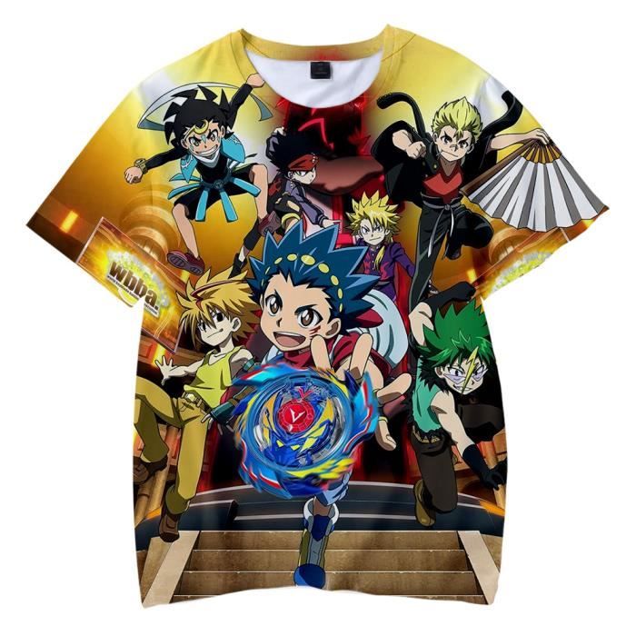 Tee shirt - Beyblade Burst en - Noir-Rose-saumon Noir/rose/saumon ...