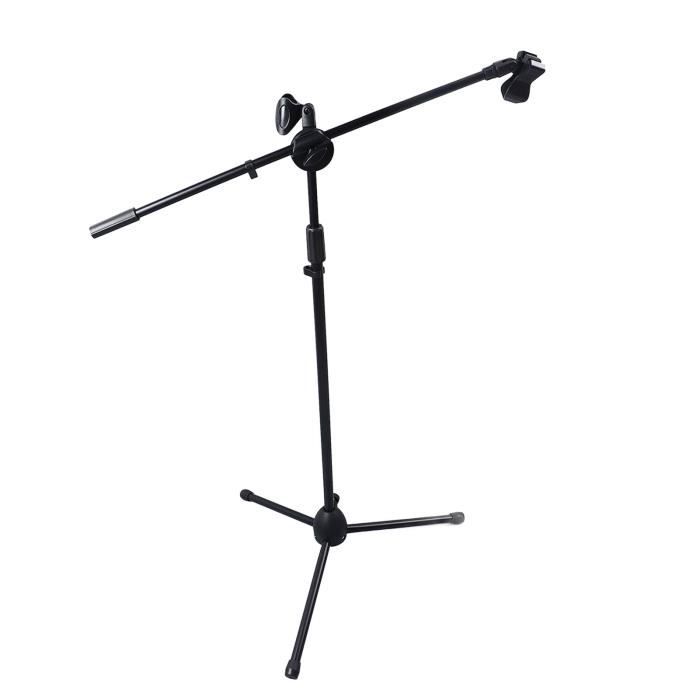 Mxzzand Pied de microphone trépied avec pinces pour micro Trépied de ...