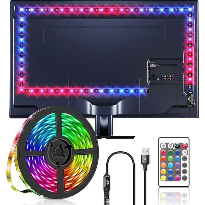Led Tv 2M, Led Pour Tv 2M 5050 Rgb Ruban Bande Led 2M Usb Avec ...