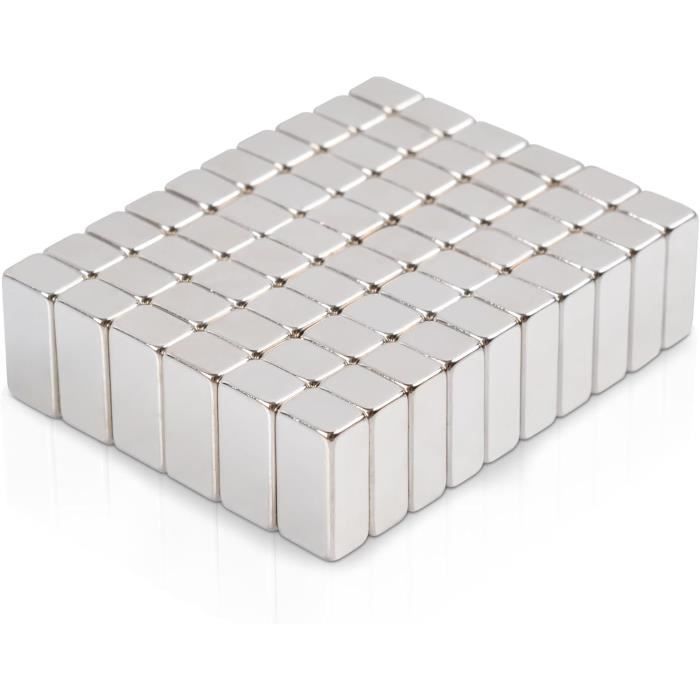 MAGXCENE 8x4x3mm Aimant néodyme Extra fort Aimants rectangulaires, Mini ...