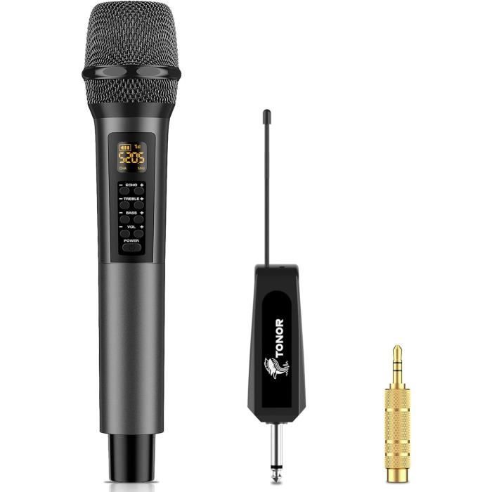 Microphones Sans Fil Avec Effets Sonores Basses-Aigus-Echo, Système De ...