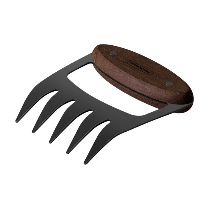 Griffe ours pour barbecue Churrasco - TRAMONTINA - Inox et bois - Lame ...