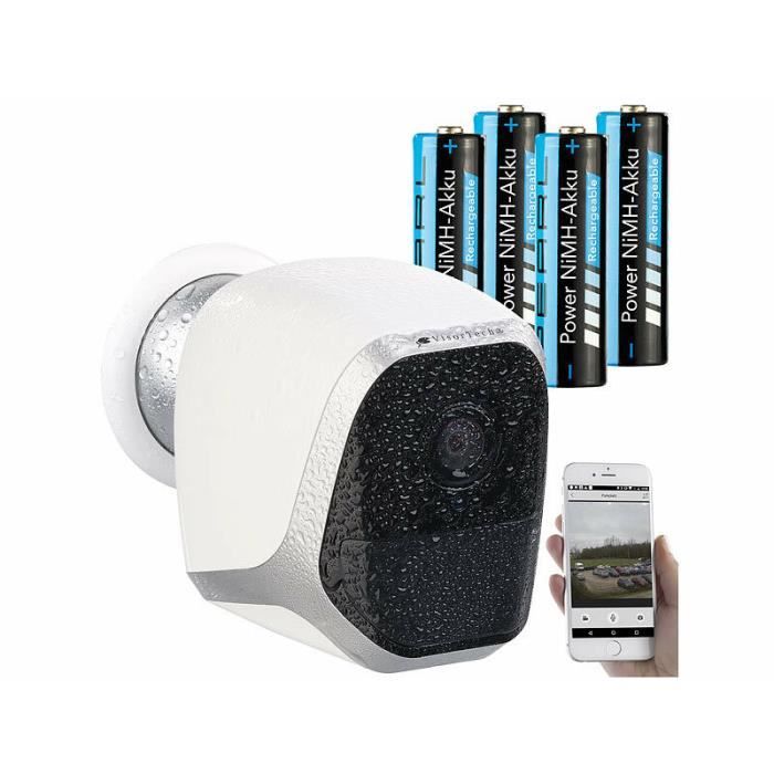 Caméra de surveillance IP HD IPC-580 avec 4 accus - Cdiscount Bricolage