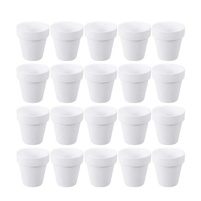 20pcs pot de fleur réutilisable pratique léger et durable avec trou de ...
