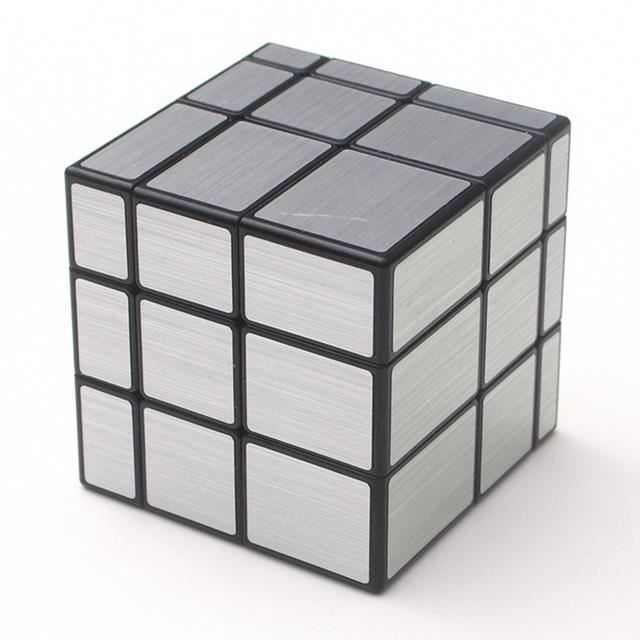 CASSE-TETE,Silver--Cube magique miroir, cubes magiques jouet ...