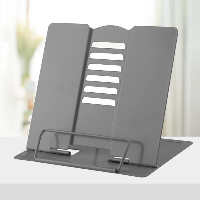 Support de livre en métal pour livre de bureau, support de documents de ...