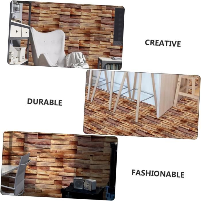 6 Feuilles Carrelage Autocollants Mur De Briques Autocollants Muraux ...