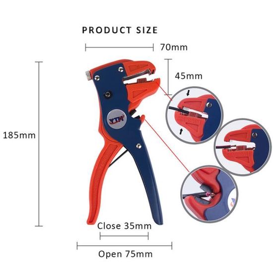 YTH-78-318-Pince à dénuder multifonctionnelle portable, pince à sertir ...