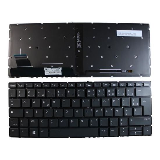 HP EliteBook X360 830 G5 Rétro-éclairé noir Layout Française Clavier ...