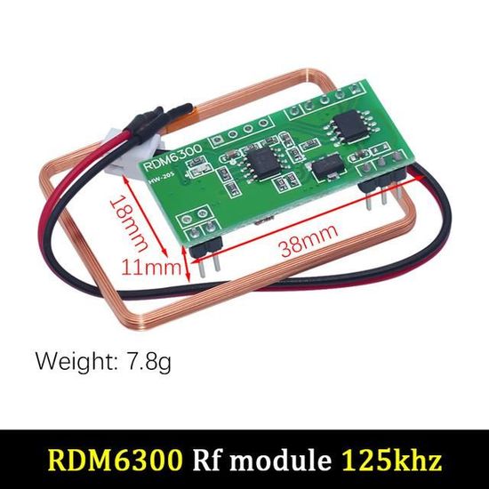 Circuits intégrés,RDM6300--Module Rfid Rc522 Mfrc-522 Rdm6300 Kits S50 ...
