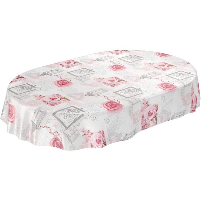 Nappe Toile Cire Ovale