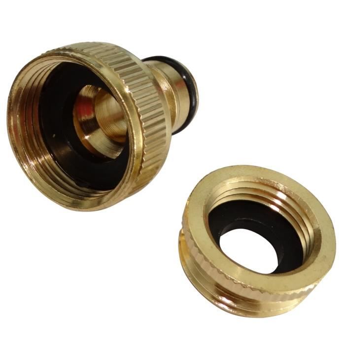 Aerzetix: C17805 Nez de robinet en laiton connecteur raccord rapide vers filetage 1-2 3-4 ...