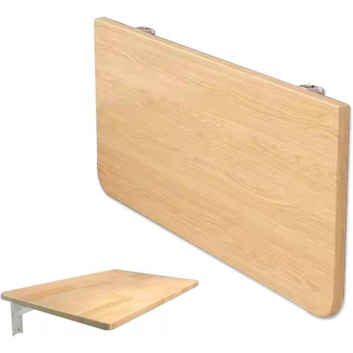 Table Pliante En Bois Massif - Pin - Salle À Manger Murale - Compacte et Peu Encombrante ...