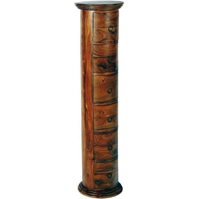 Colonne range CD - PALIS - Taille : L 27 x l 27 x H 110 - Couleur ...