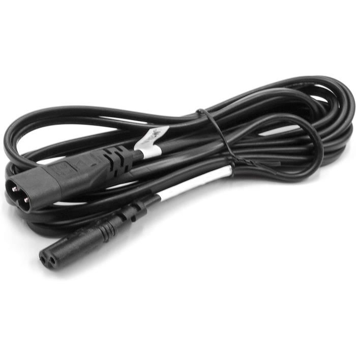 C7 C8 Rallonge Câble Dalimentation Iec Prise Femelle à Fiche 3m Pour