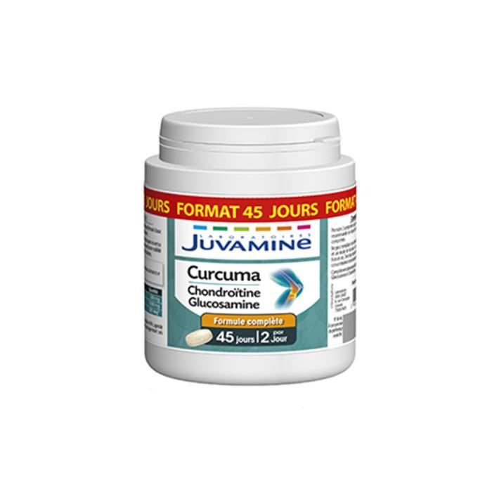 Juvamine Curcuma Chondroïtine Glucosamine 90 comprimés - Cdiscount ...