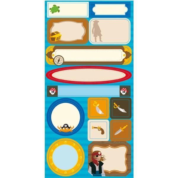 Autocollants - Pirate - 14 stickers variés - Repositionnables ...