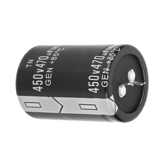 Cikonielf condensateur 470μF Condensateur électrolytique en aluminium 4 pièces 450V 470μF pour ...