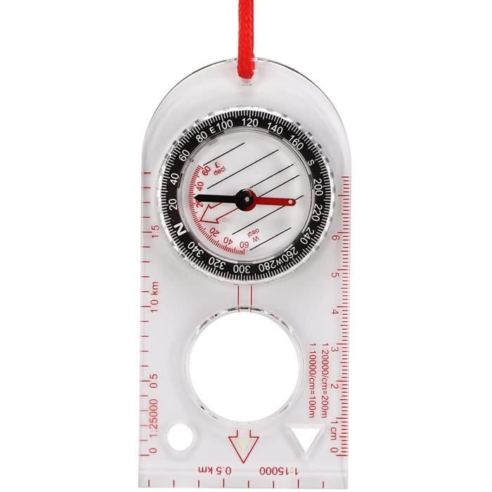 Boussole de randonnée,Boussole de Terrain Professionnelle Portable ...