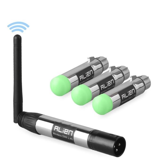 Émetteur-récepteur DMX 512 - Dfi - 2.4Ghz - 400M - Compatible CE/ROHS ...