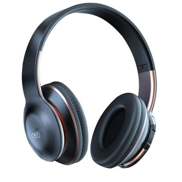 Casque Sans Fil 1000Mah Noir Bluetooth Casque Écouteur Stéréo Stéréo ...
