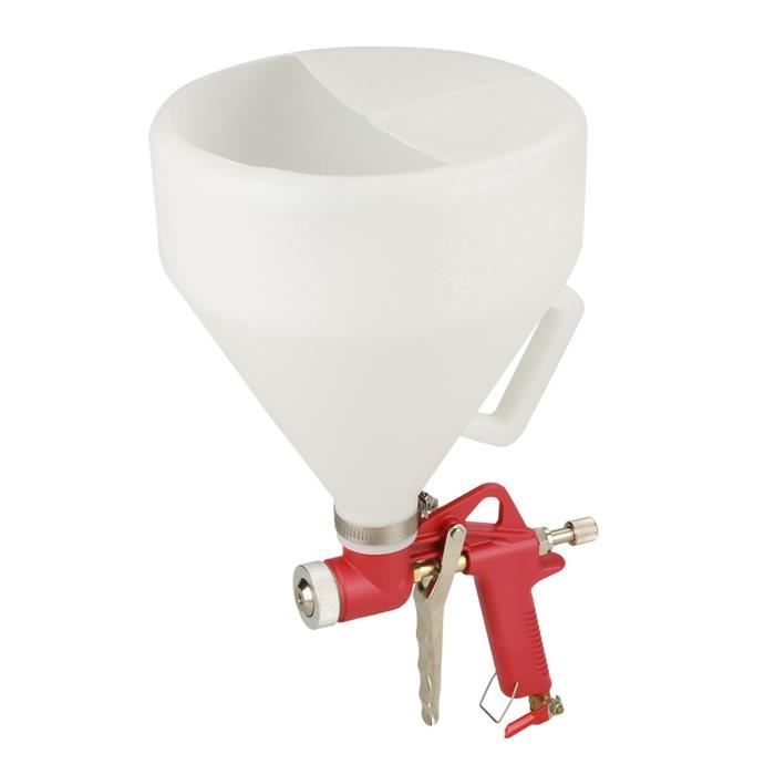 TAM Pistolet à crépir pneumatique avec godet 6L 3 Buses Pistolet à peinture pneumatique TA188 ...