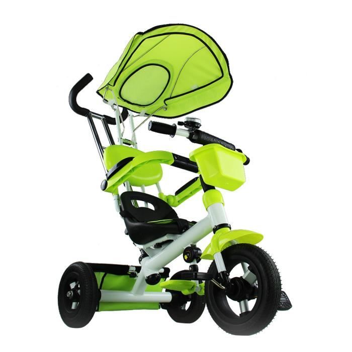 FASCOL® Tricycles Poussette à 3 Roues pour Bébé Vert - Cdiscount Sport