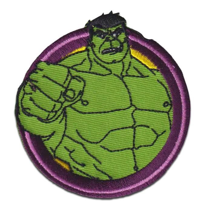 Marvel © Avengers Hulk Button - Ecusson thermocollant patches appliques ...