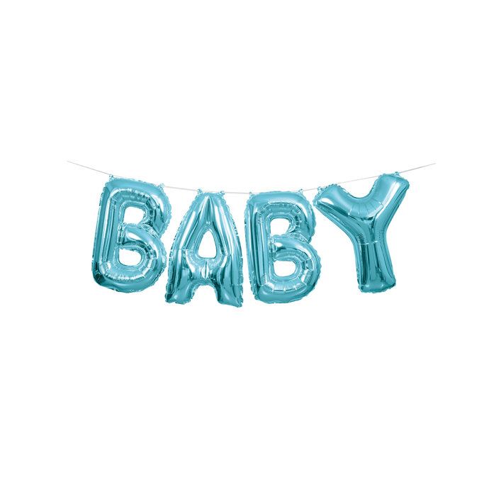 Ballon lettre - NO NAME - BABY - Aluminium - 35cm - Décoration de fête ...