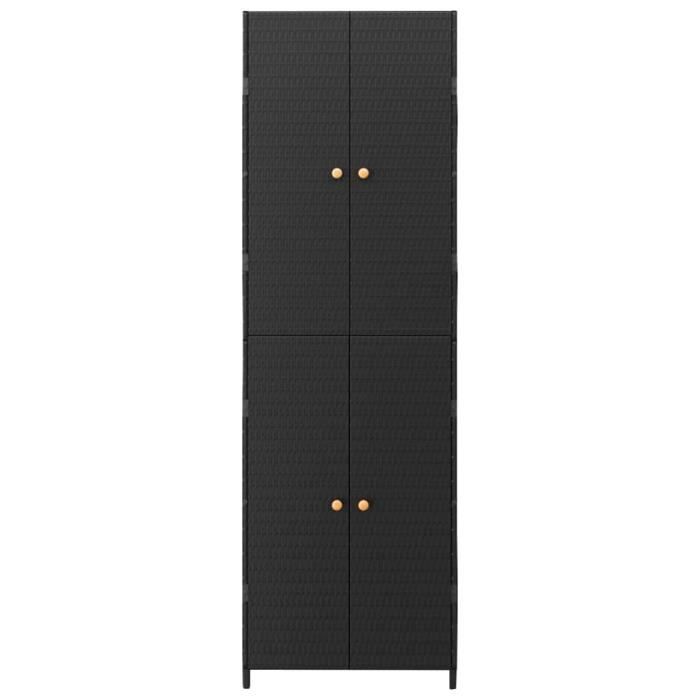ABB Armoire de rangement de jardin - Qqmora - Léger et minimal - noir ...