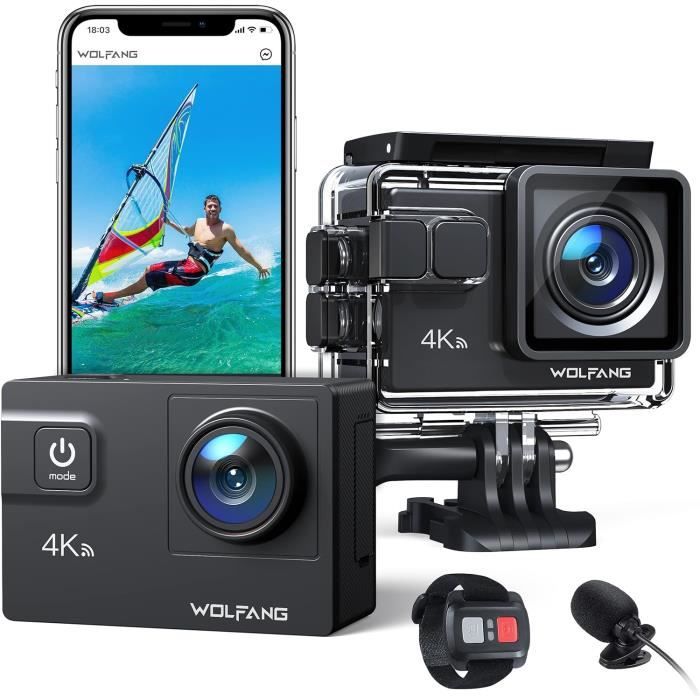 Caméra Sport 4K 60Fps,Ga300 24Mp Grand Angle Écran Tactile Wifi Caméra ...