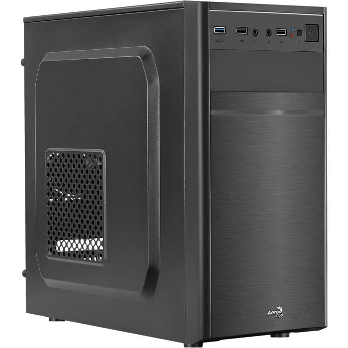 Cs103, Boîtier Pc Micro Atx, Aluminium Brossé, Ventilateur Arrière 80 Mm, Noir, Única[J3139 ...