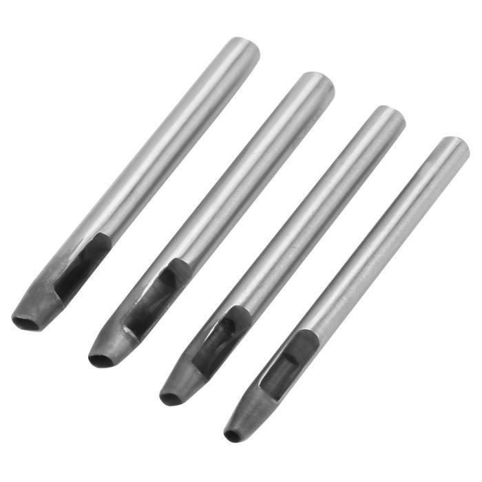 Light-Ensemble de poinçons Matrice de Découpe du Cuir Trou de 4 Mm ...